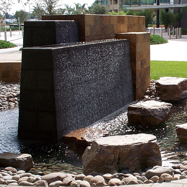 Basalt Flamed Wave Fountain - Rock Mill Tile and Stone | Gardena, CA